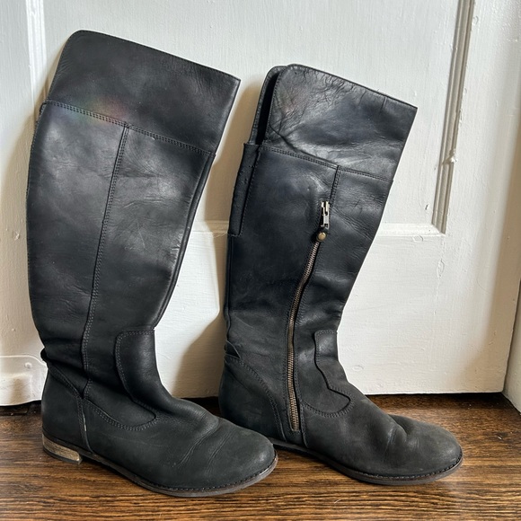 Clarks | Shoes | Indigo By Clarks Black Leather Kneehigh Boots | Poshmark